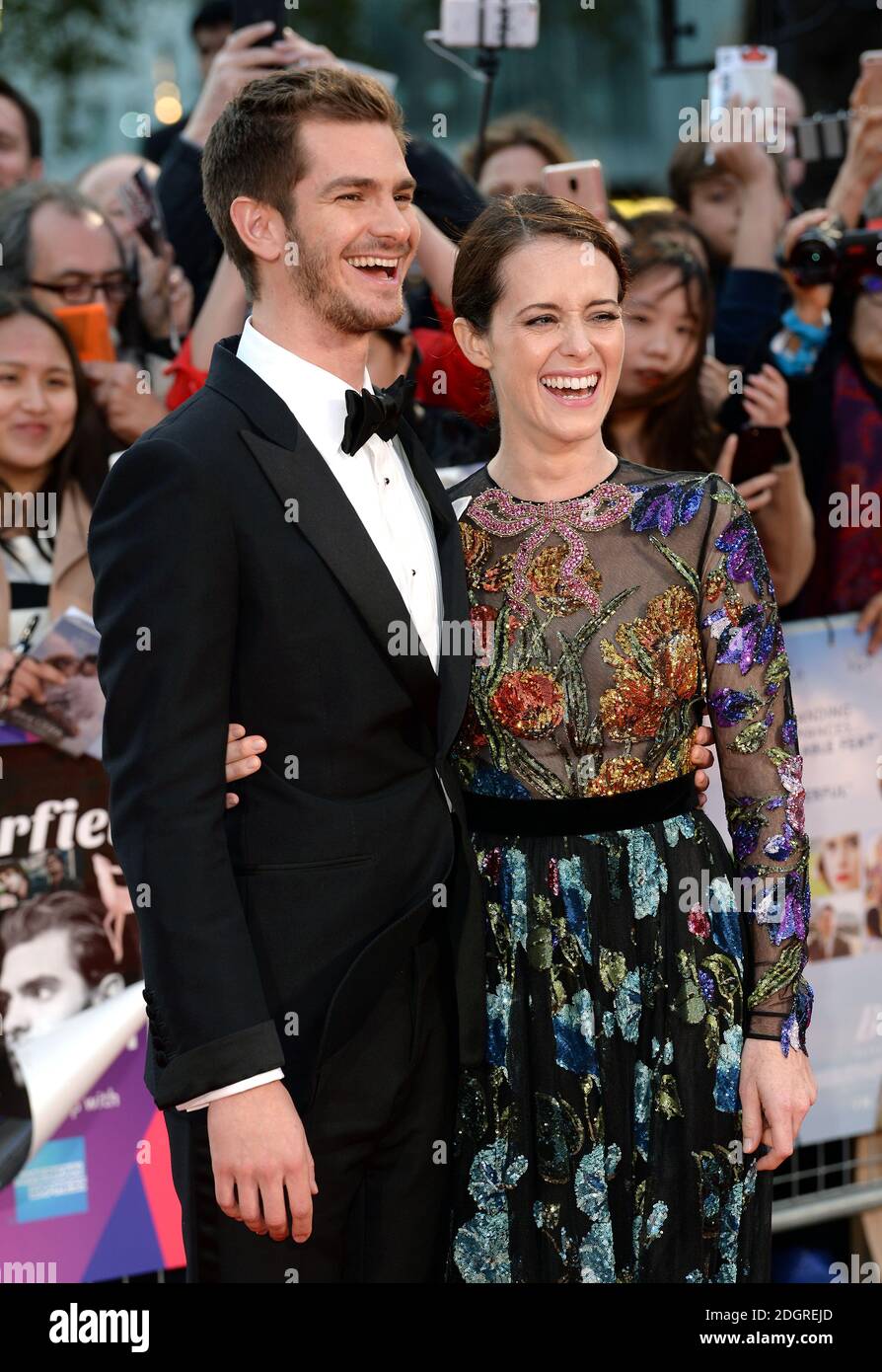 Andrew Garfield and Claire Foy attending the Breathe Gala Screening ...