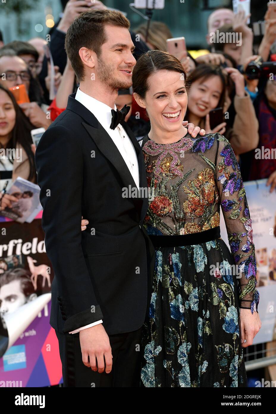 Andrew Garfield and Claire Foy attending the Breathe Gala Screening ...