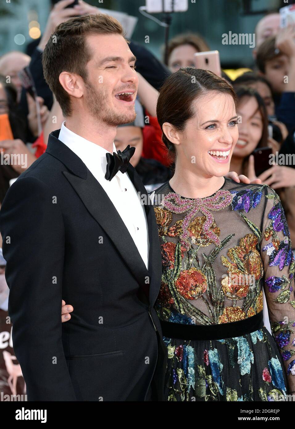 Andrew Garfield and Claire Foy attending the Breathe Gala Screening ...