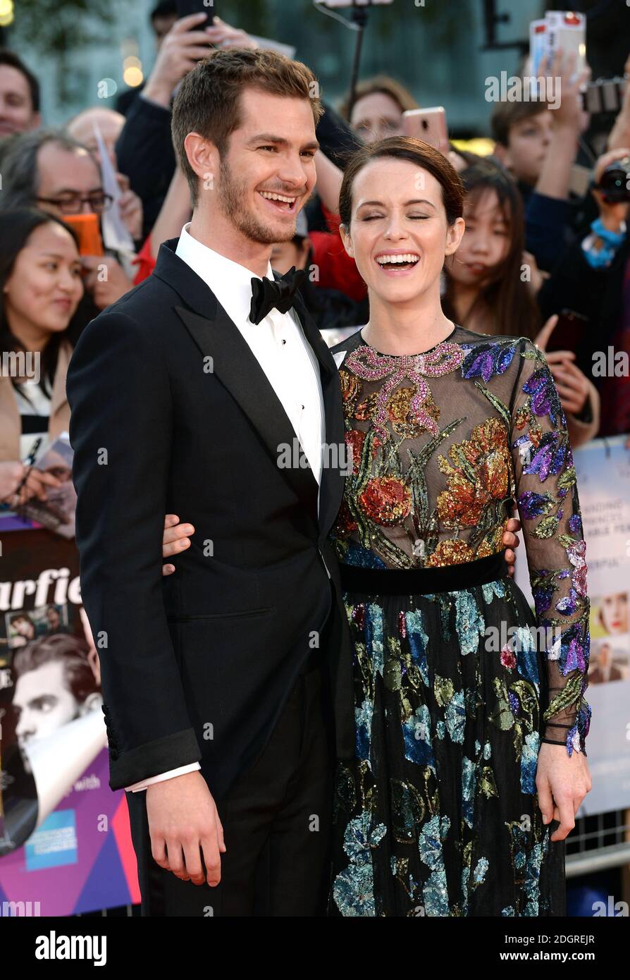 Andrew Garfield and Claire Foy attending the Breathe Gala Screening ...