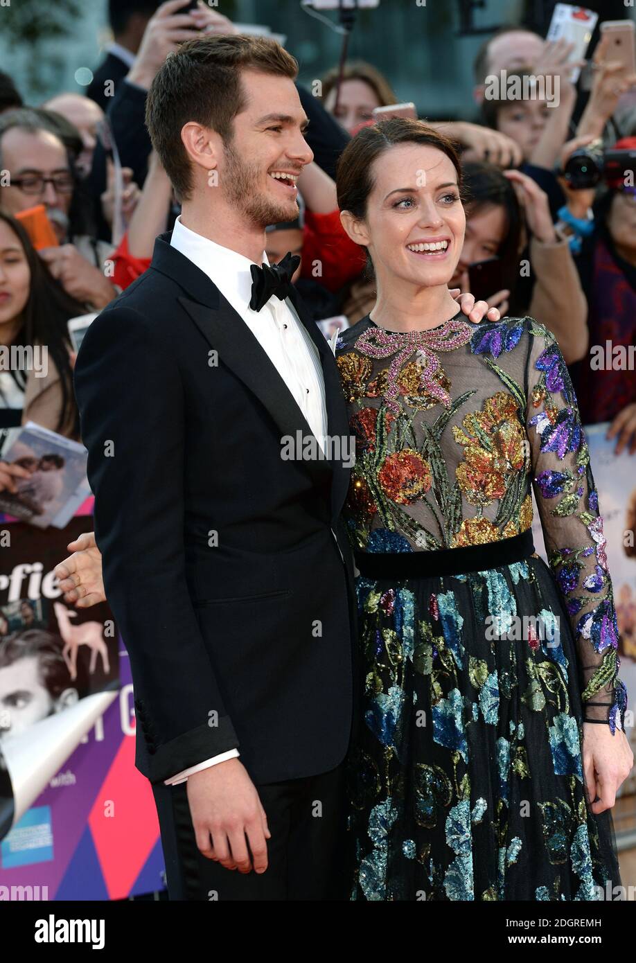 Andrew Garfield and Claire Foy attending the Breathe Gala Screening ...