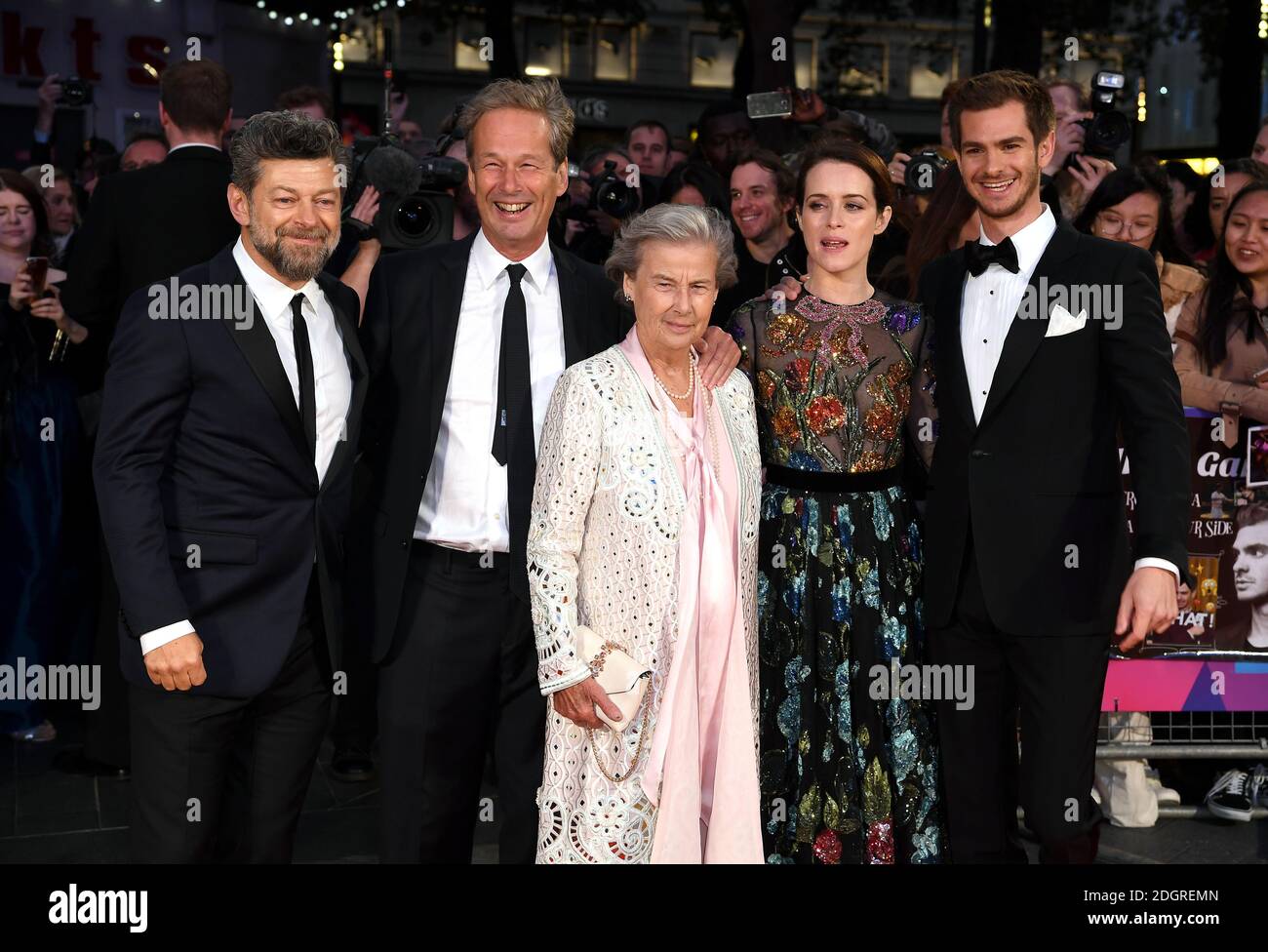 Andy Serkis, Jonathan Cavendish and his mother Diana Blacker, Claire ...