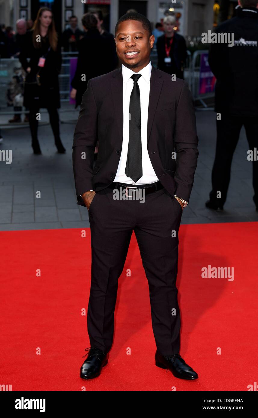 Jason Mitchell attending the Premiere of Mudbound as part of the BFI ...
