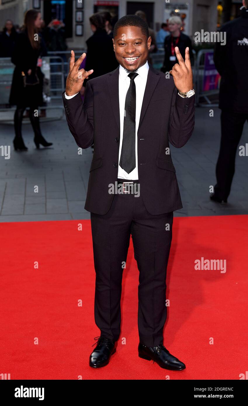Jason Mitchell attending the Premiere of Mudbound as part of the BFI ...