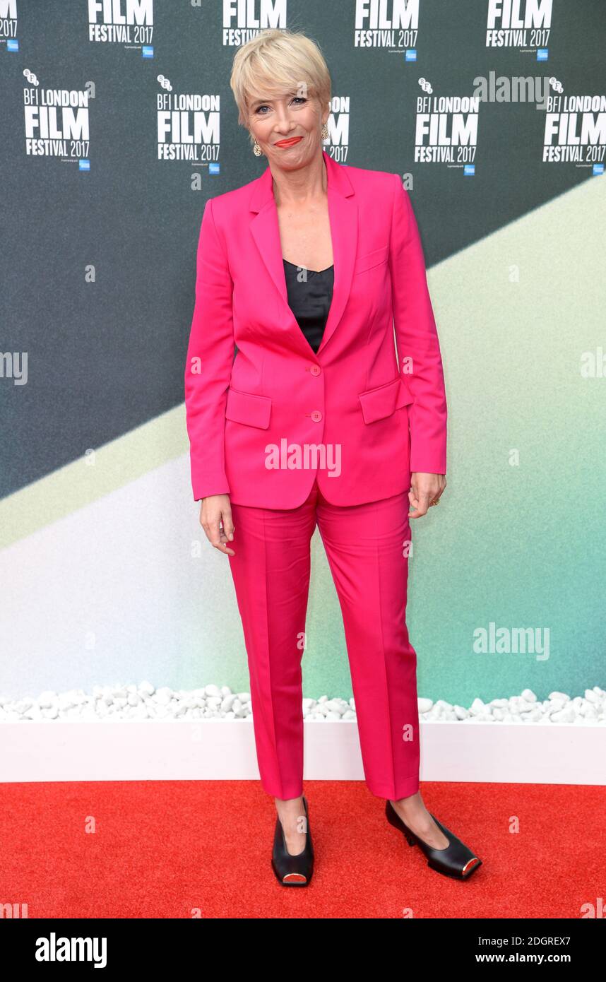 Emma Thompson arriving at the London Film Festival Premiere of The ...