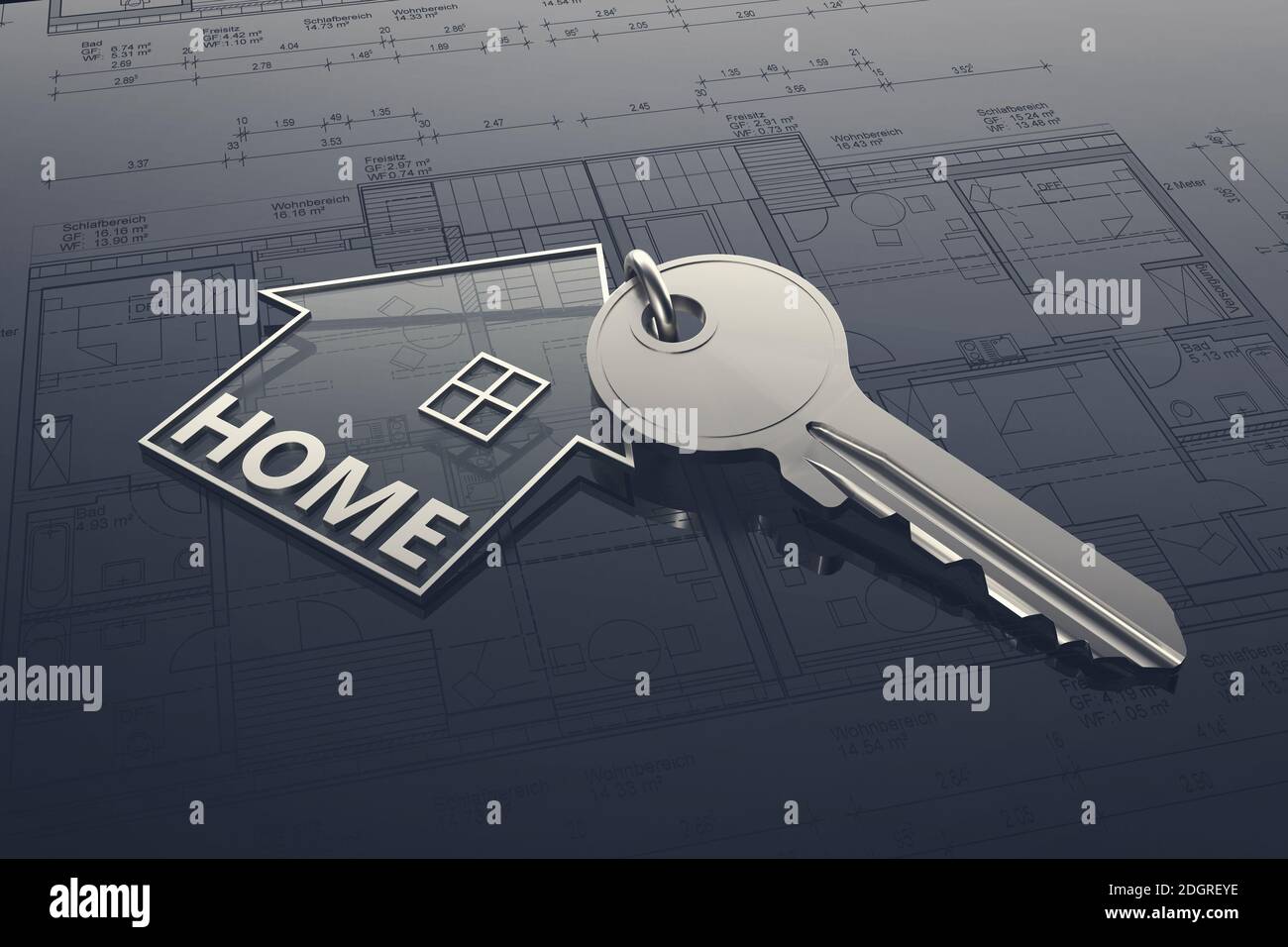 House Key - Illustration Stock Photo - Alamy