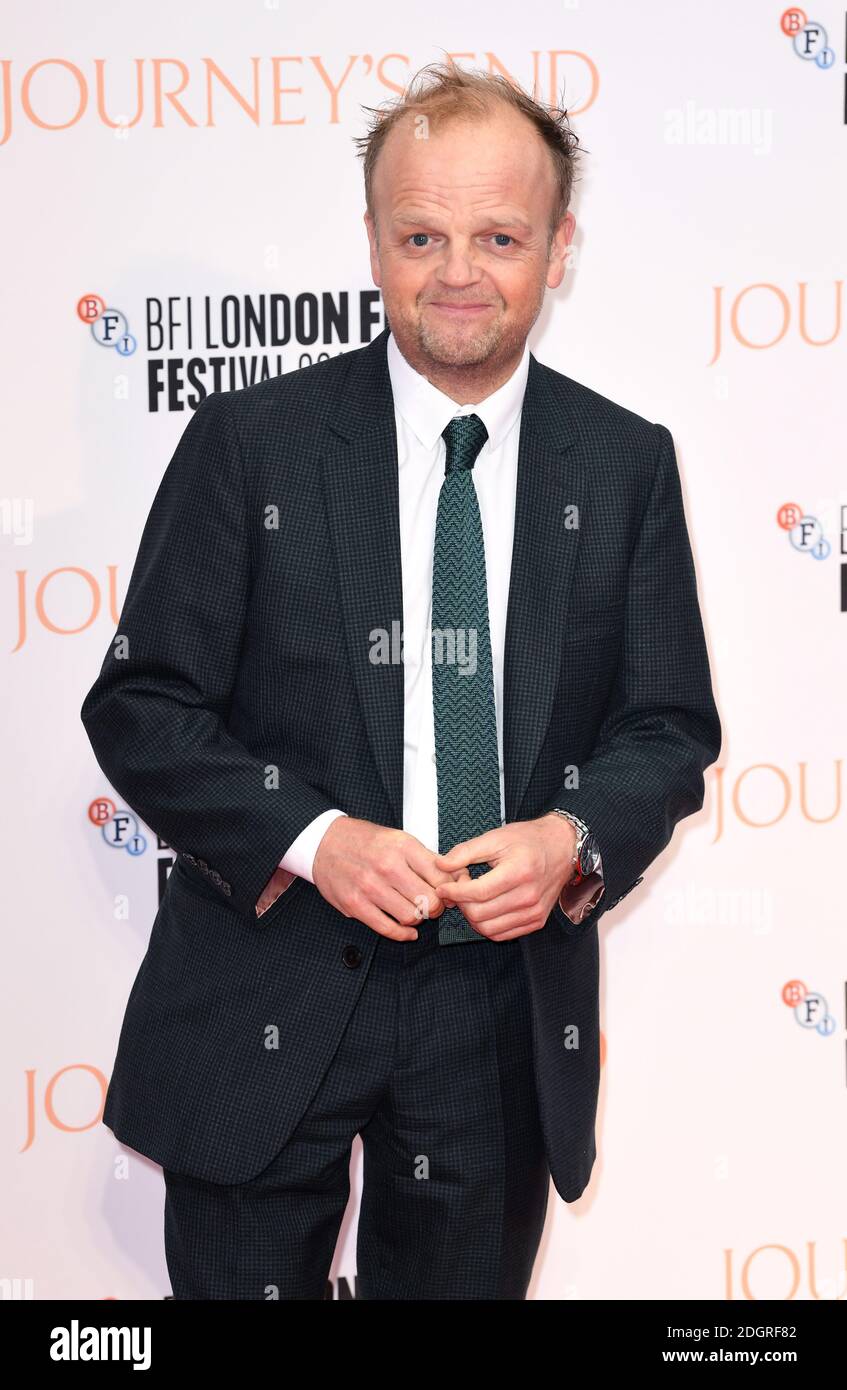 Toby Jones arrives at the Journey's End Premiere, as part of the BFI ...