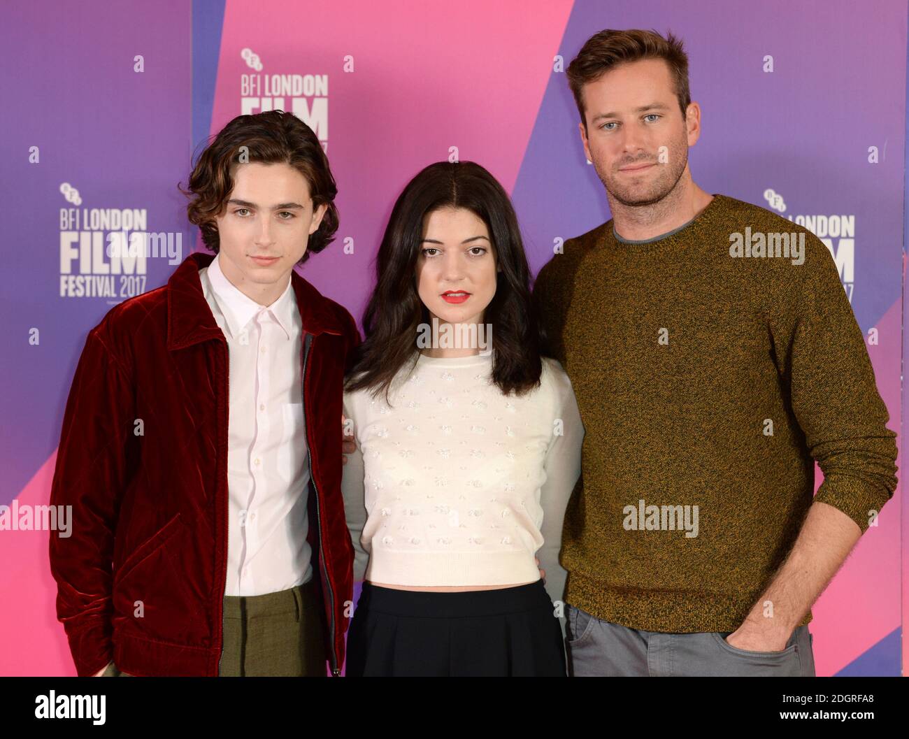 Esther Garrel, Timothy Chalamet and Armie Hammer attending the Call Me ...