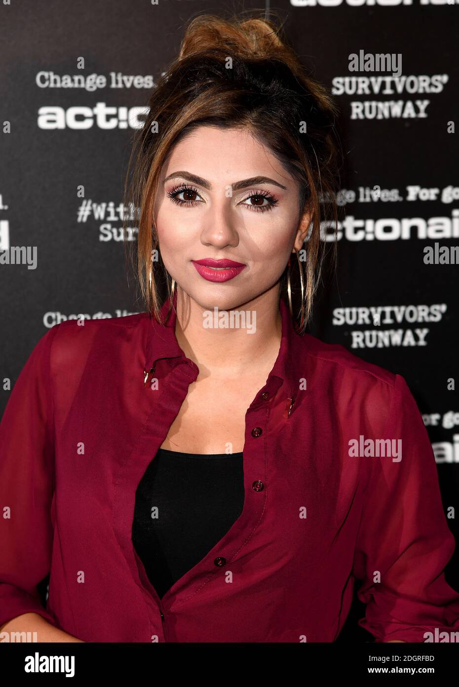 Mehreen Baig attending the ActionAid Survivor's Runway event at The Old ...