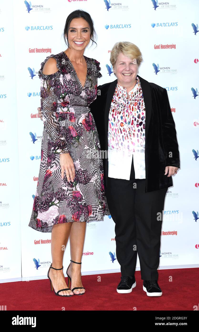Christine Lampard and Sandi Toksvig arriving at The Women of the Year ...