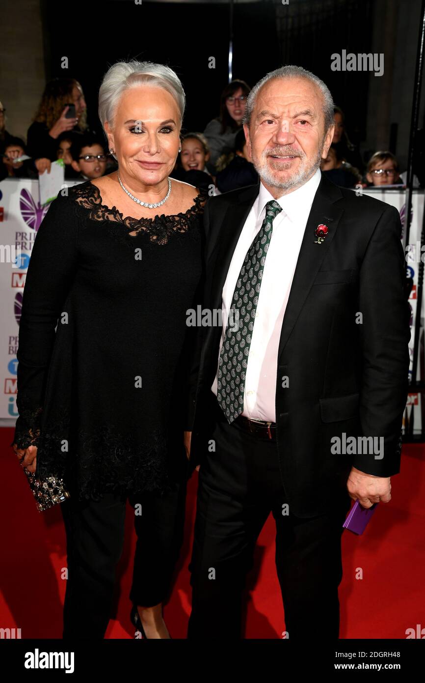 Alan Sugar and his wife Ann attending the Pride of Britain Awards 2017 ...