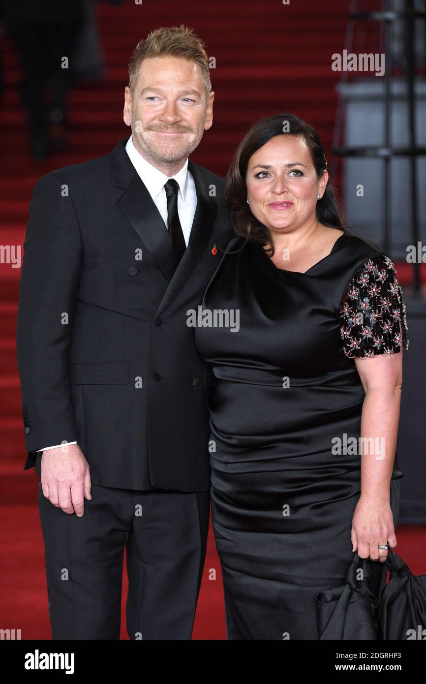 Sir Kenneth Branagh and partner Lindsay Brunnock attending the Murder ...