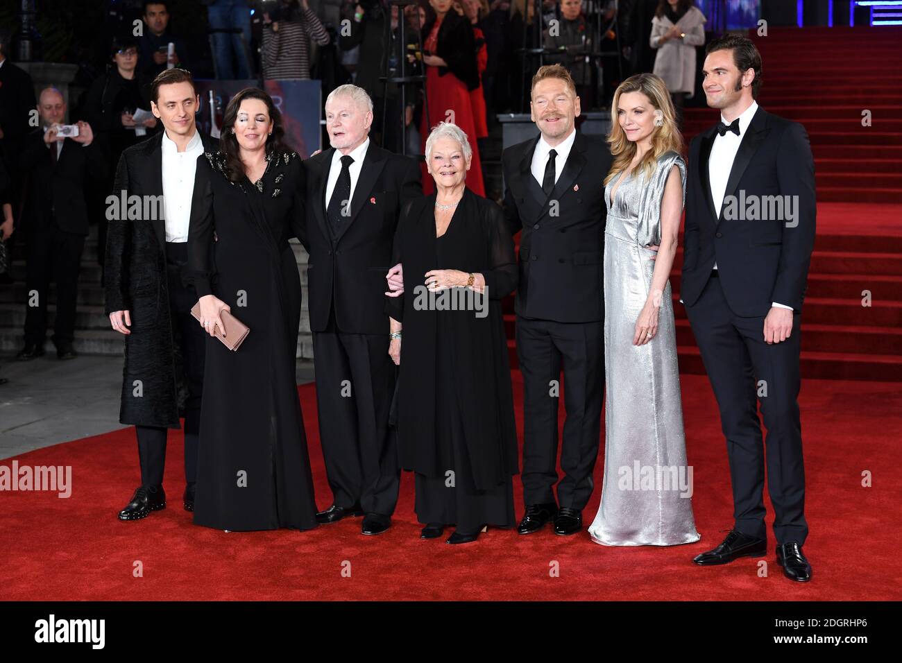 Sergie Polunin (L-R), Olivia Colman, Derek Jacobi, Dame Judi Dench, Kenneth Branagh. Michelle ...