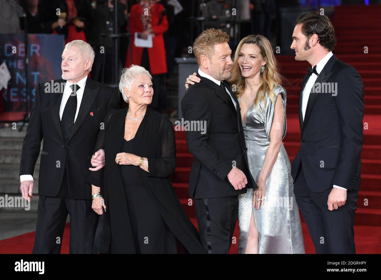 Derek Jacobi, (L - R) Dame Judi Dench, Kenneth Branagh. Michelle Pfieffer and Tom Bateman ...