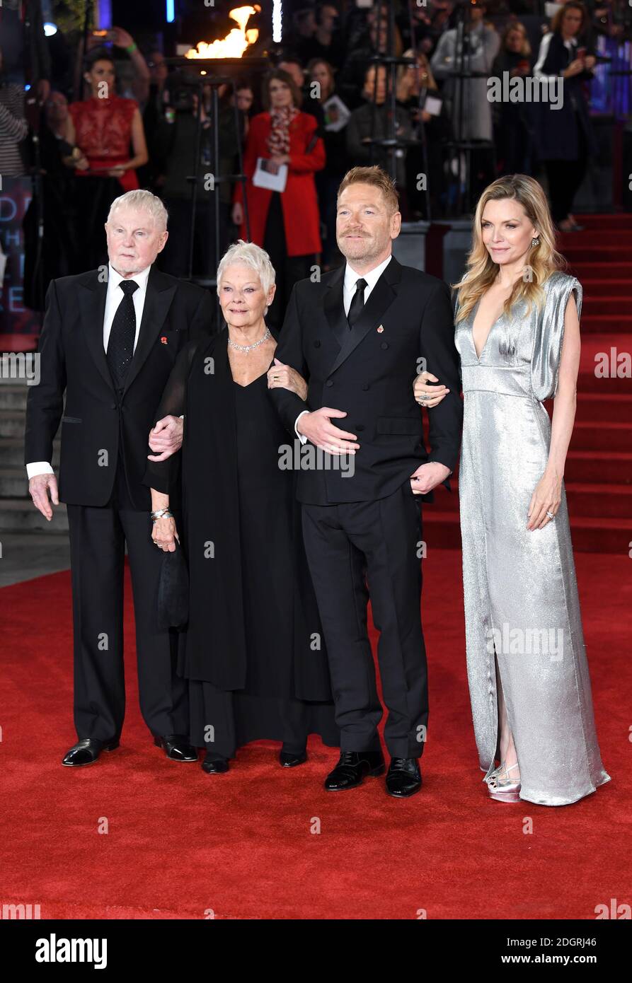 Derek Jacobi, (L - R) Dame Judi Dench, Kenneth Branagh, and Michelle Pfieffer attending the ...