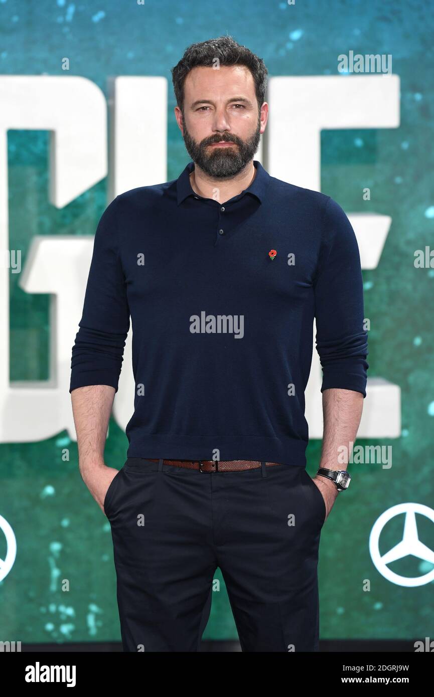 Ben Affleck attending the Justice League Photocall at The College ...