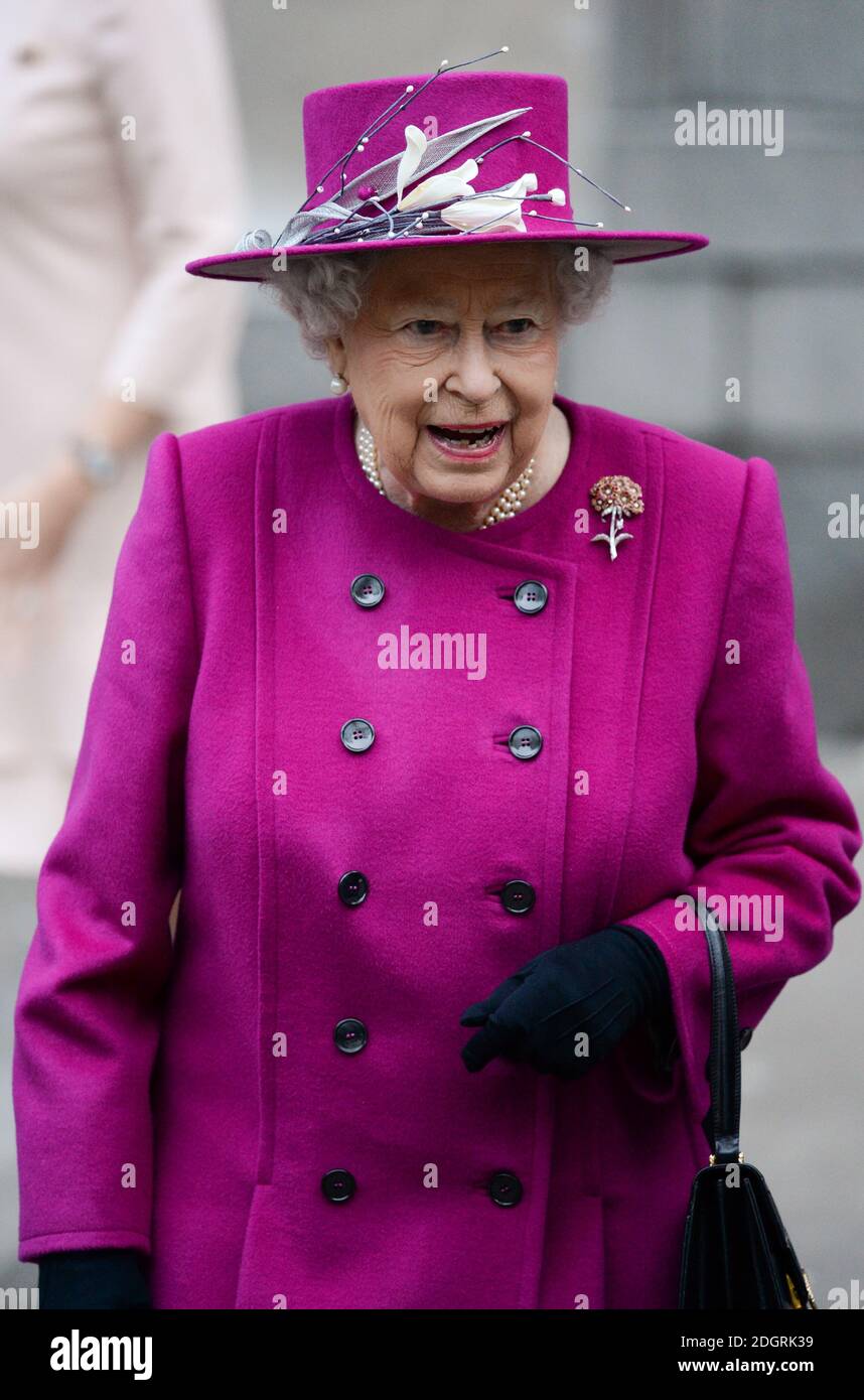 HM Queen Elizabeth II attends the reopening of The Sir Joseph Hotung Gallery at the British ...