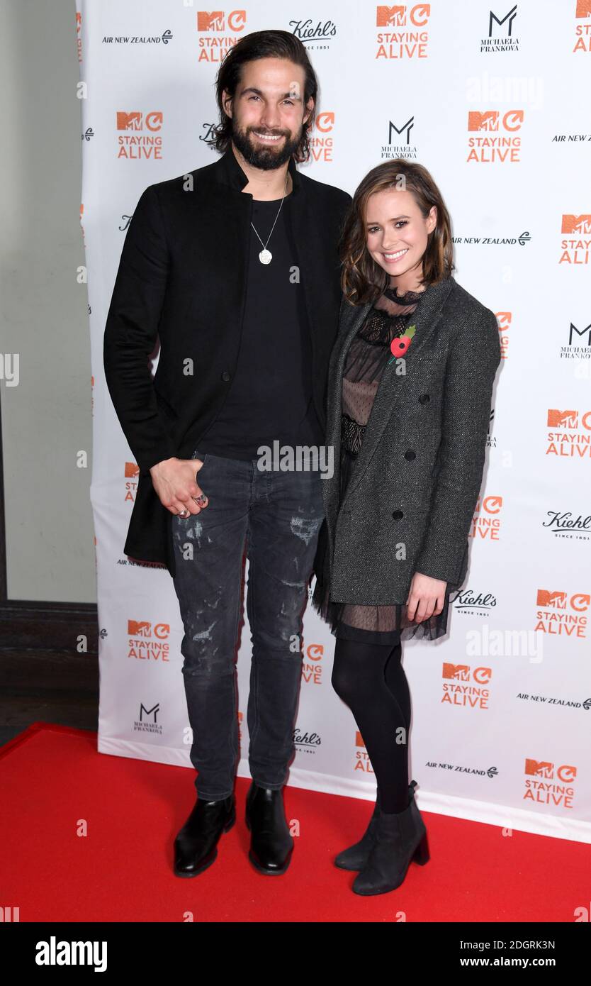 Camilla Thurlow and James Jewitt arriving at the MTV Staying Alive ...