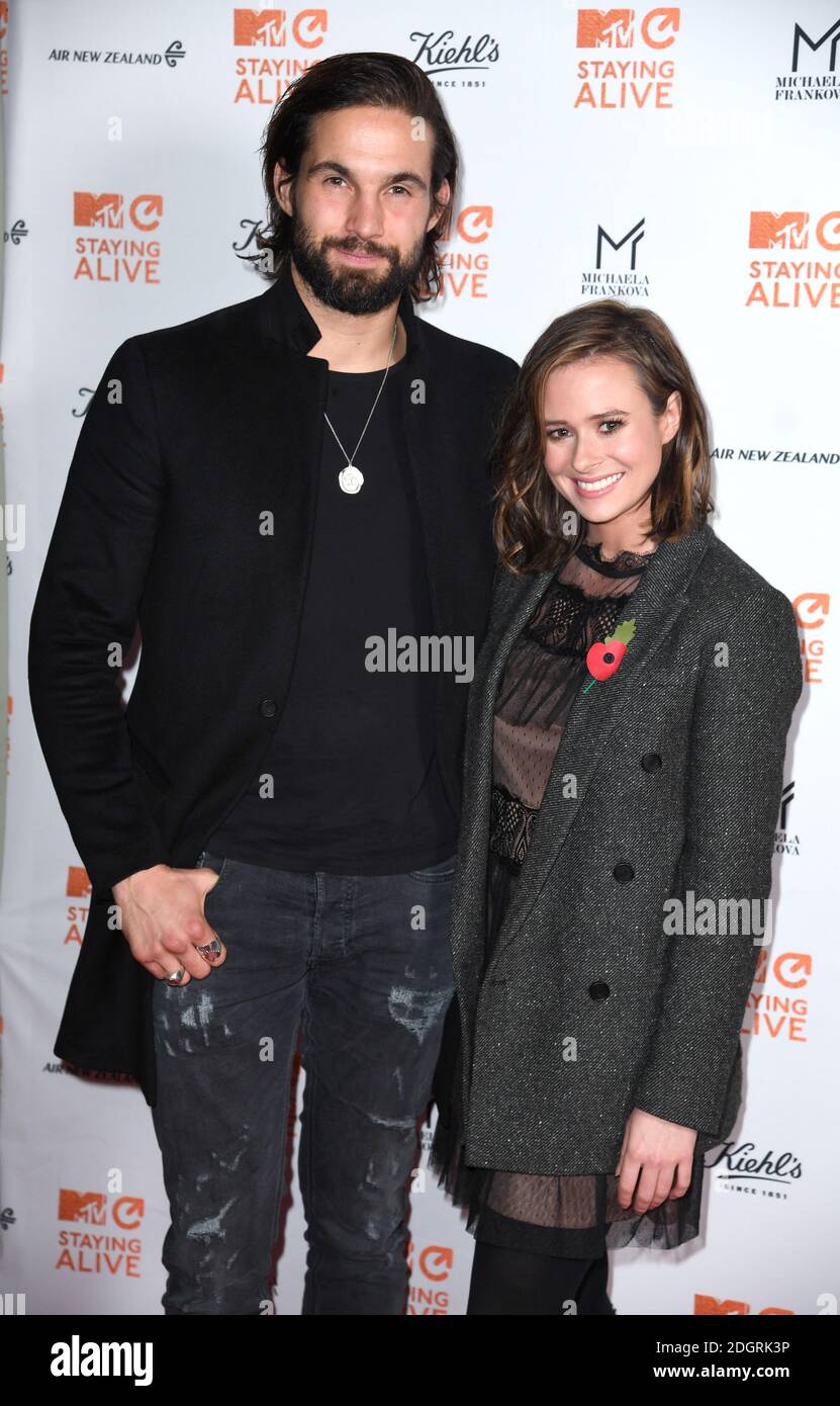Camilla Thurlow and James Jewitt arriving at the MTV Staying Alive ...