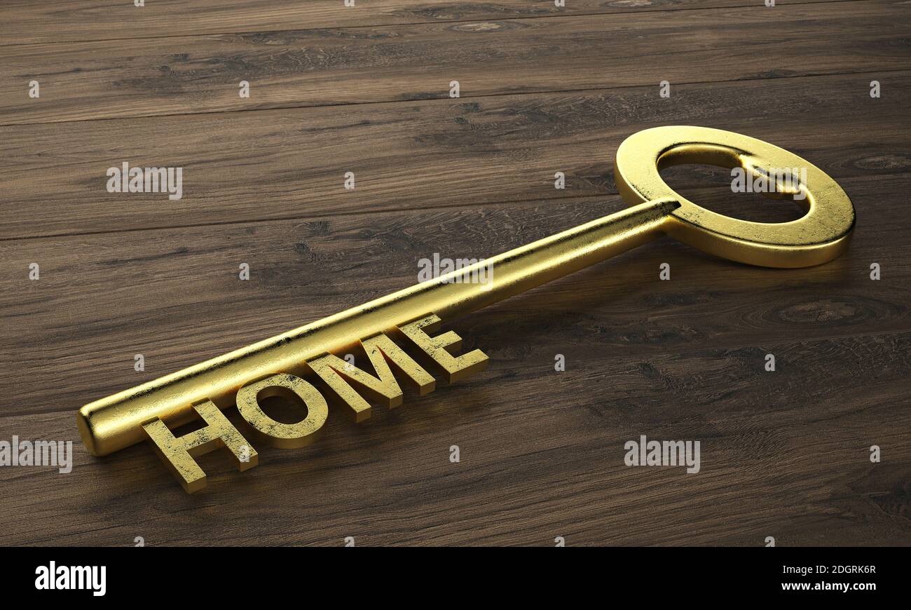 House Key - Illustration Stock Photo - Alamy