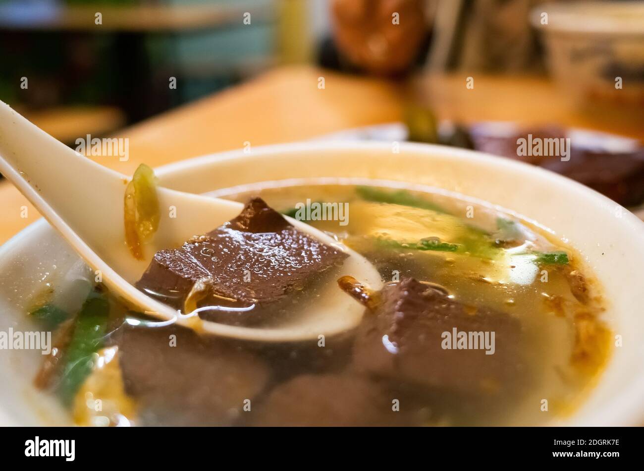 Pork blood soup Stock Photo - Alamy