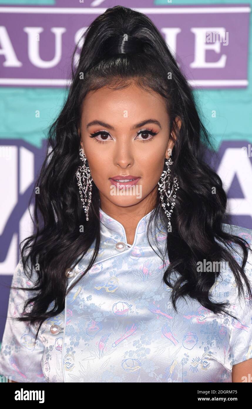 Maya Jama arriving at the MTV Europe Music Awards 2017 held at The SSE ...