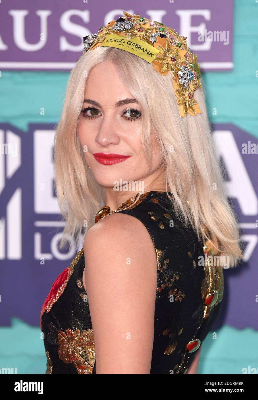 Pixie Lott arriving at the MTV Europe Music Awards 2017 held at The SSE ...