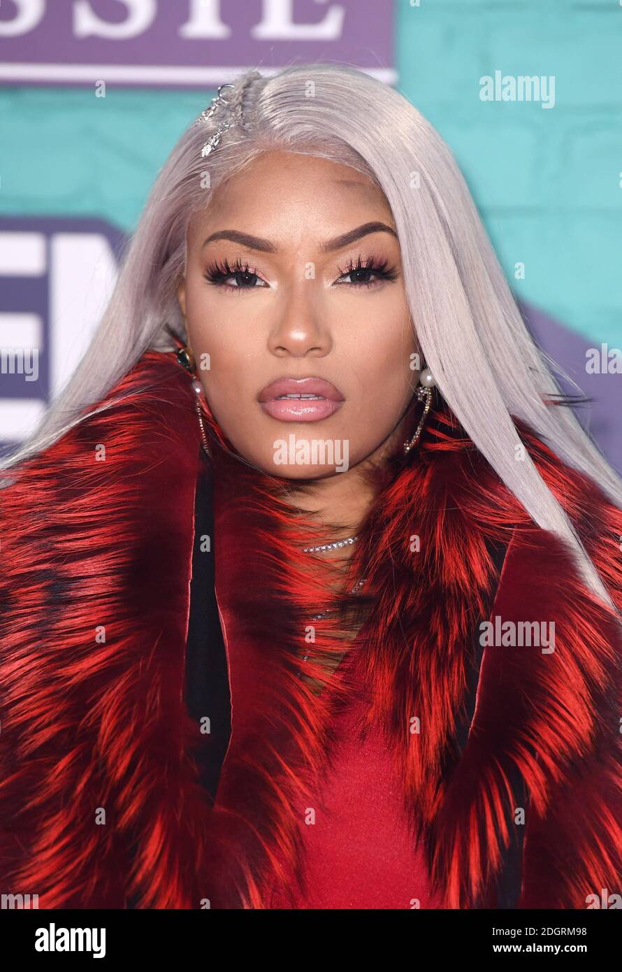 Stefflon Don arriving at the MTV Europe Music Awards 2017 held at The ...