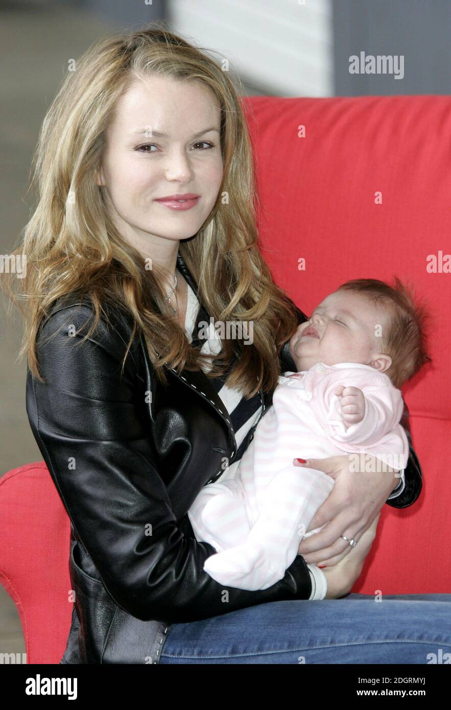 Actress Amanda Holden and her baby daughter Alexa Stock Photo - Alamy