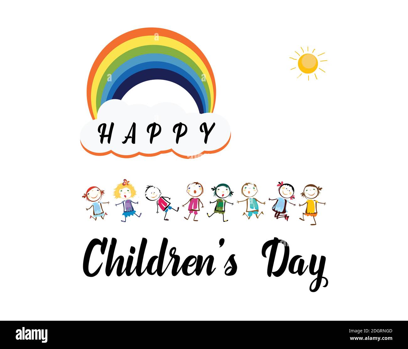 symbol icon Illustration Of Happy Children's Day Stock Vector Image ...
