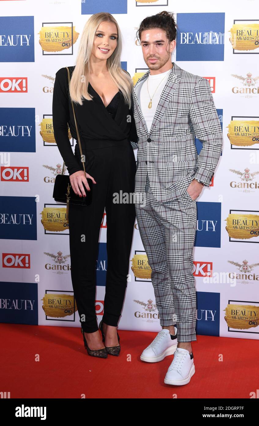 Helen Flanagan and Jamie Birmingham attending the Beauty Awards 2017 ...