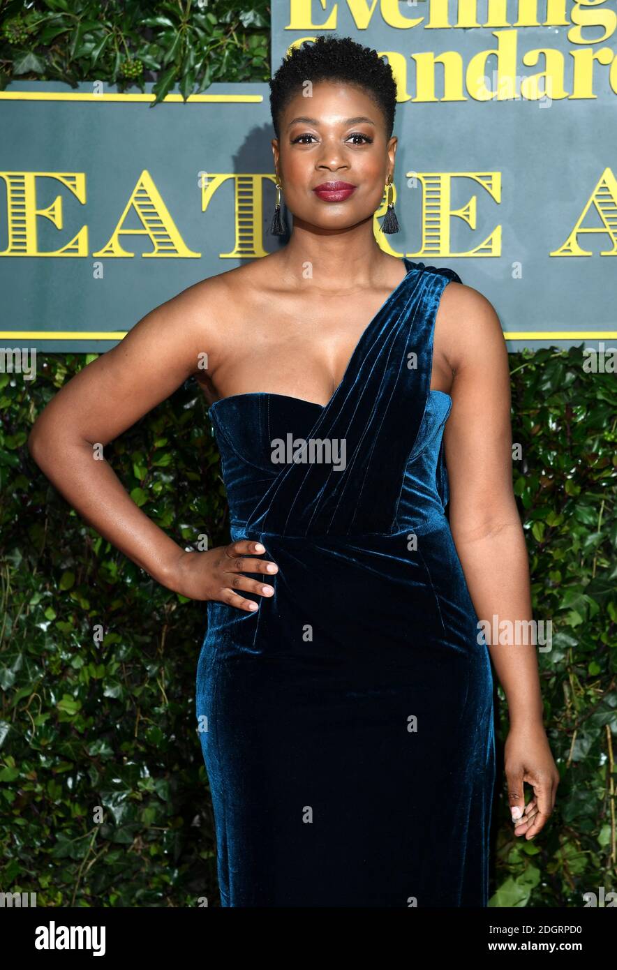 Ibinabo Jack arrives at the Evening Standard Theatre Awards at the ...