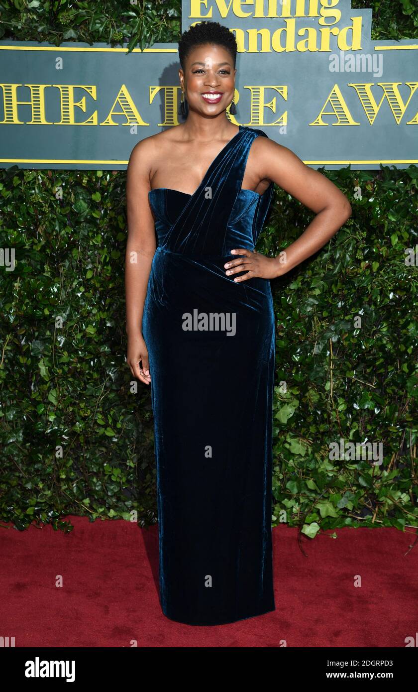 Ibinabo Jack arrives at the Evening Standard Theatre Awards at the ...