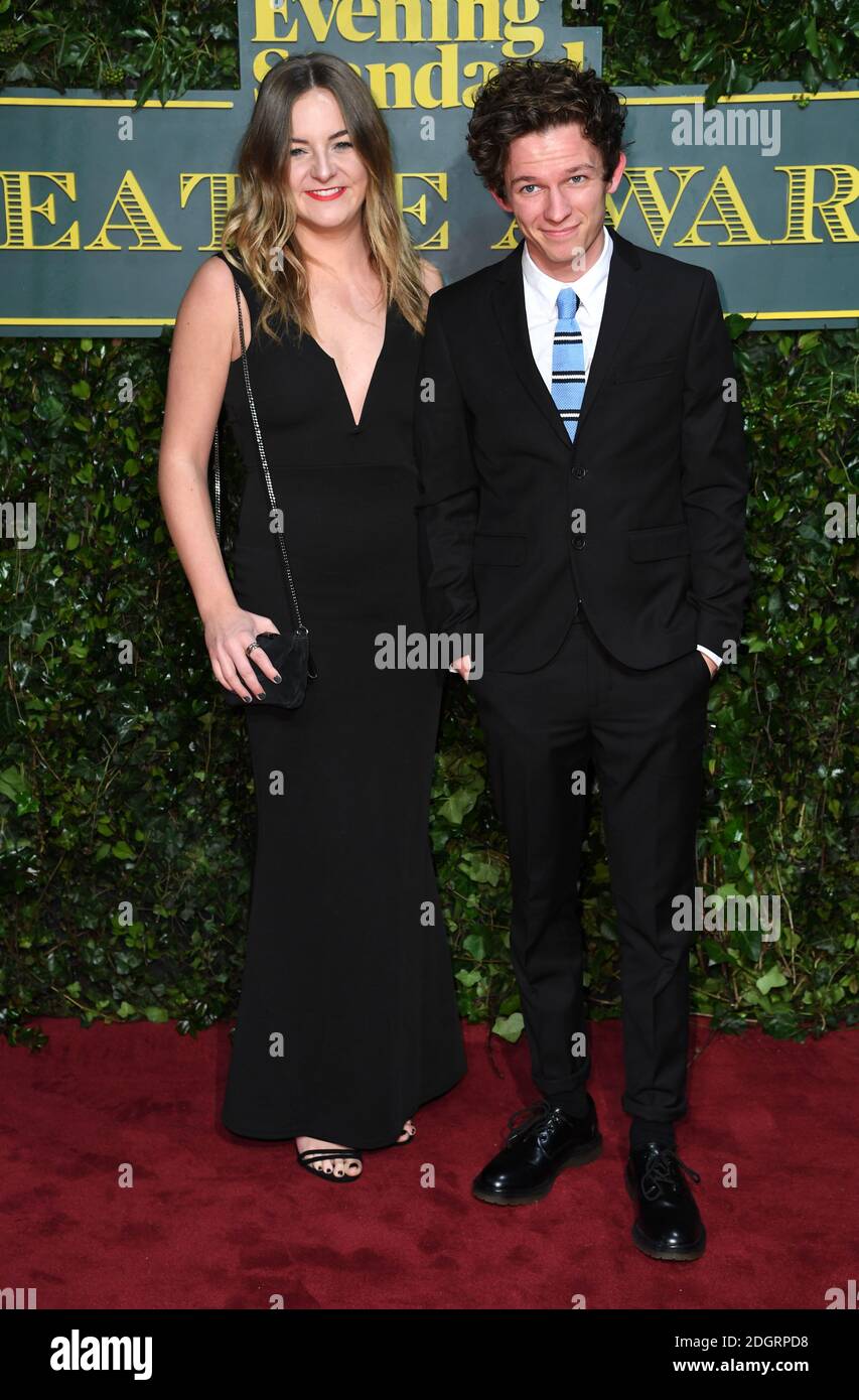David Moorst and guest arrive at the Evening Standard Theatre Awards at ...