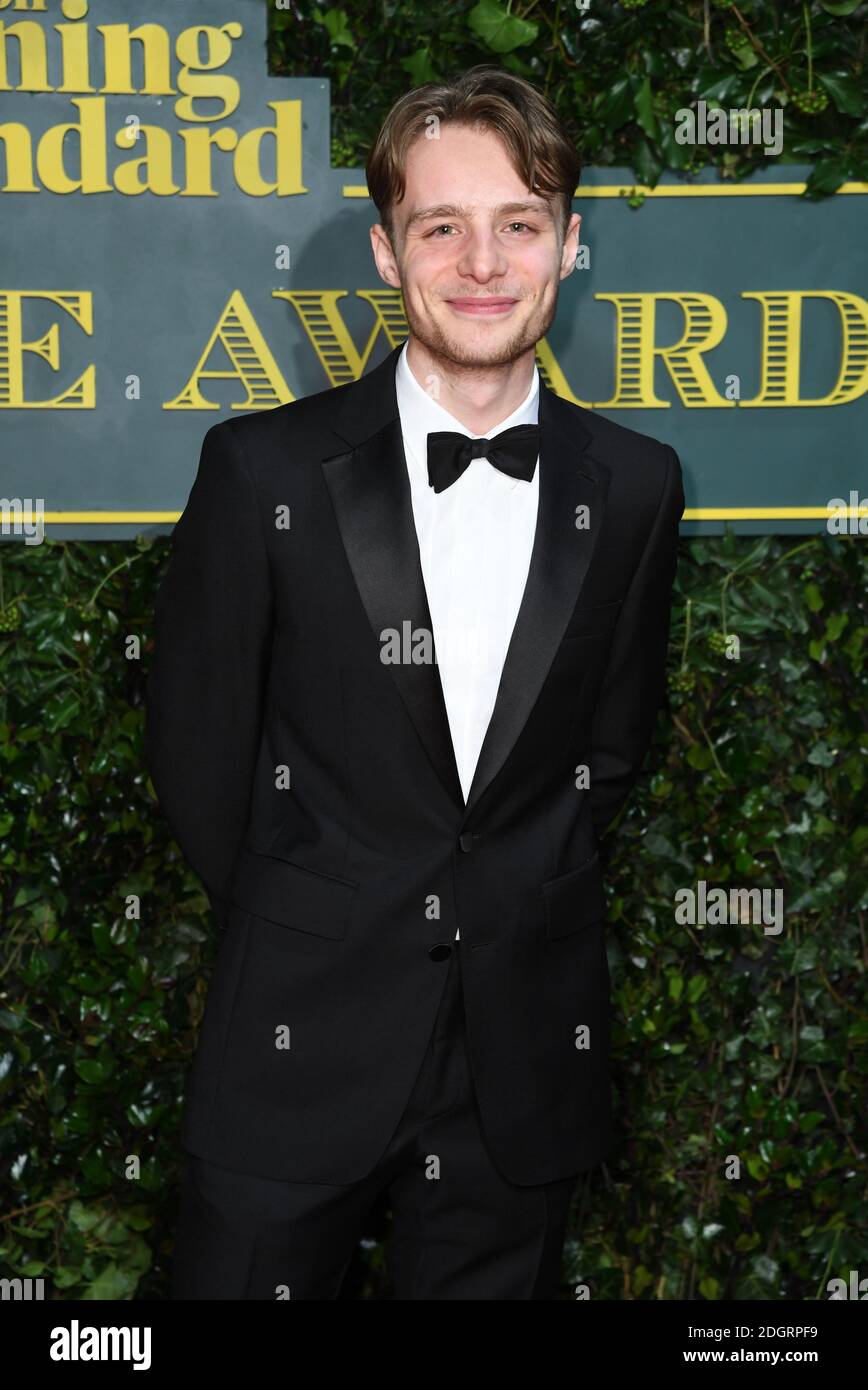 Luke Thallon arrives at the Evening Standard Theatre Awards at the ...