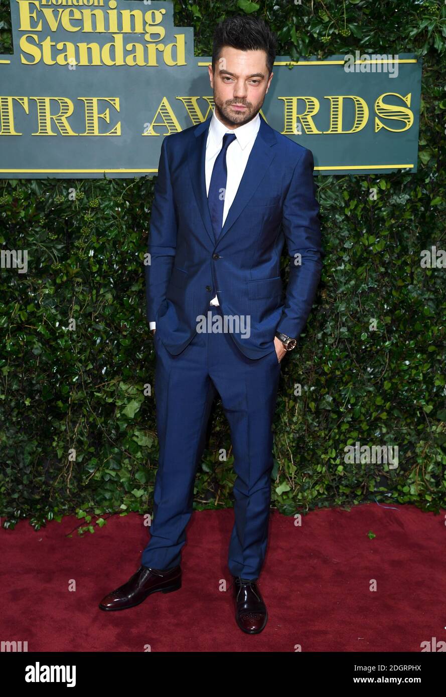 Dominic Cooper arrives at the Evening Standard Theatre Awards at the ...