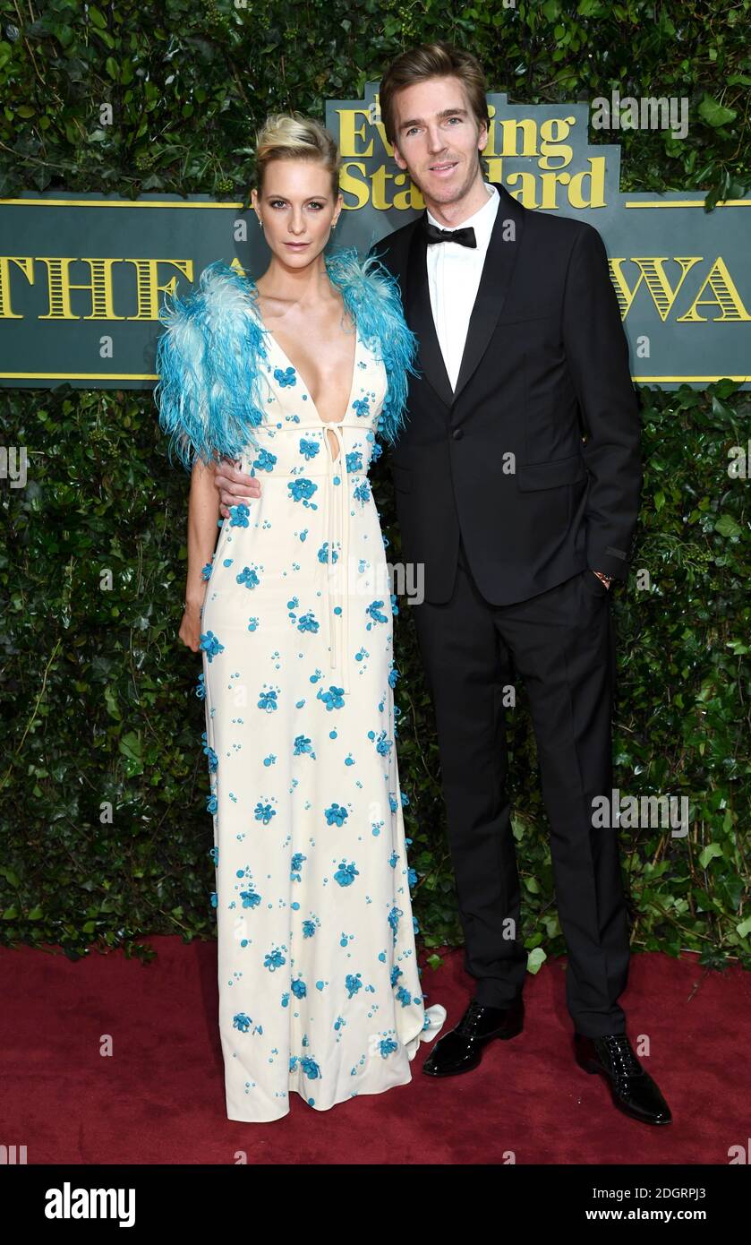 Poppy Delevingne and husband James Cook arrive at the Evening Standard ...