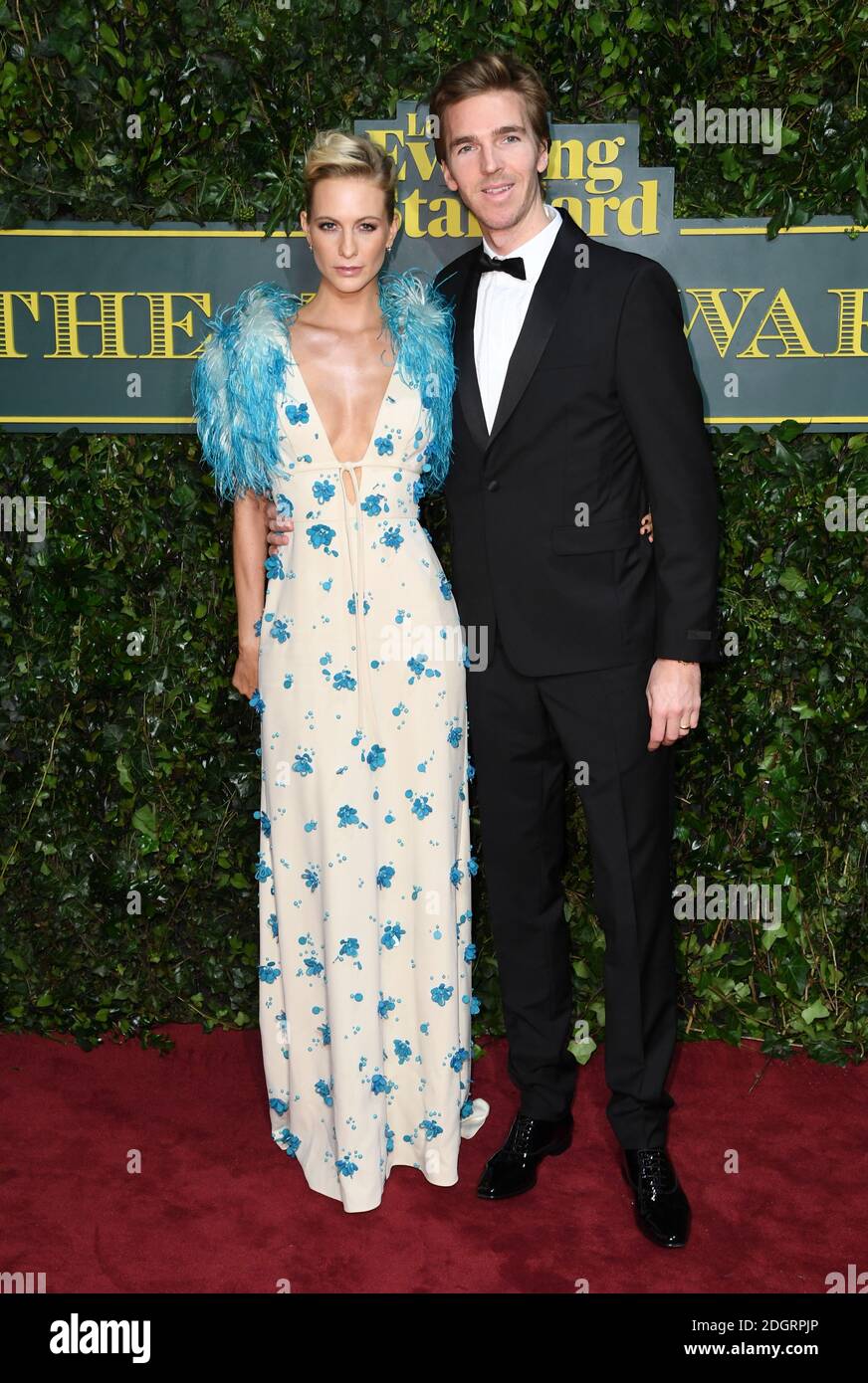 Poppy Delevingne and husband James Cook arrive at the Evening Standard ...
