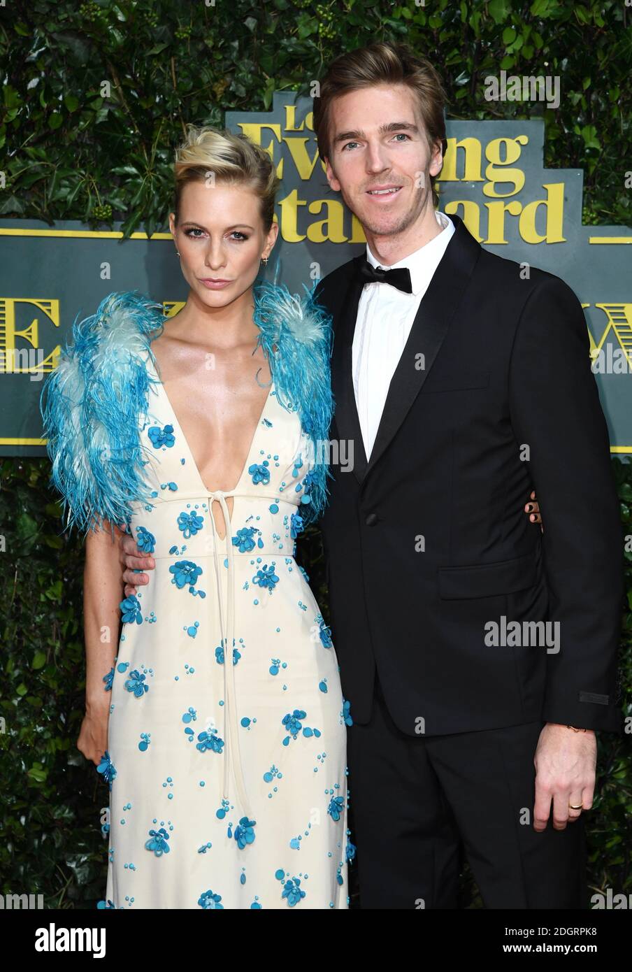 Poppy Delevingne and husband James Cook arrive at the Evening Standard ...