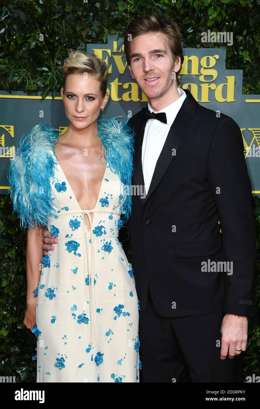 Poppy Delevingne and husband James Cook arrive at the Evening Standard ...