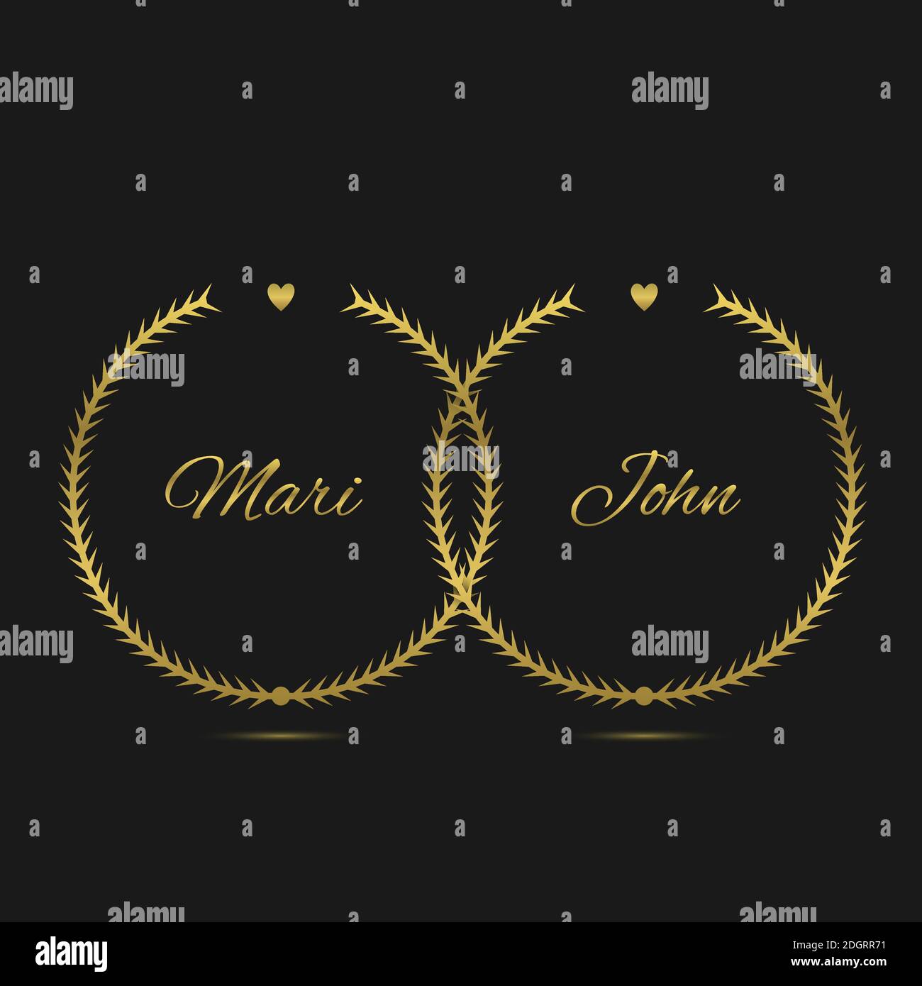 Name pair Stock Vector Images - Alamy