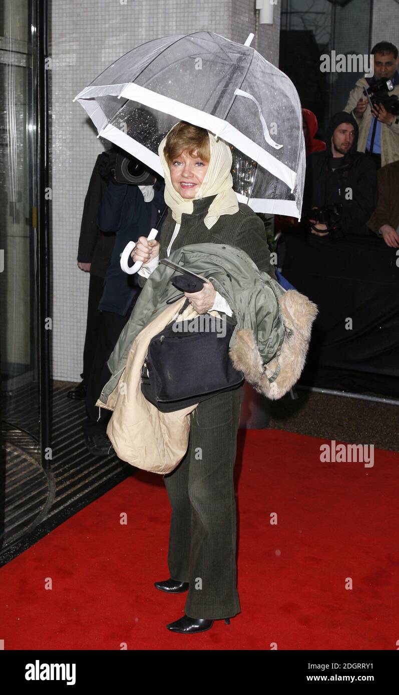 Prunella Scales arrives Stock Photo - Alamy