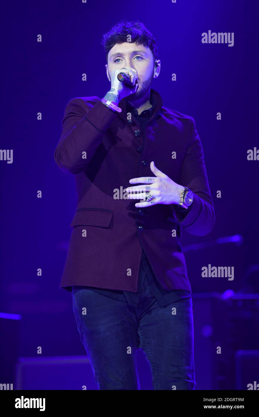 James Arthur on stage during day one of Capital's Jingle Bell Ball 2017 ...