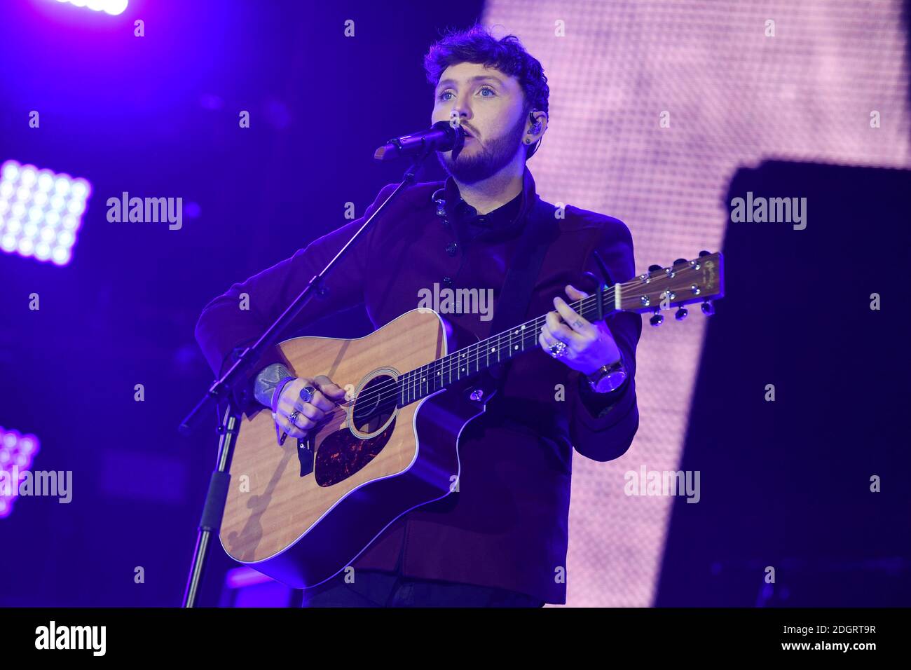 James Arthur on stage during day one of Capital's Jingle Bell Ball 2017 ...
