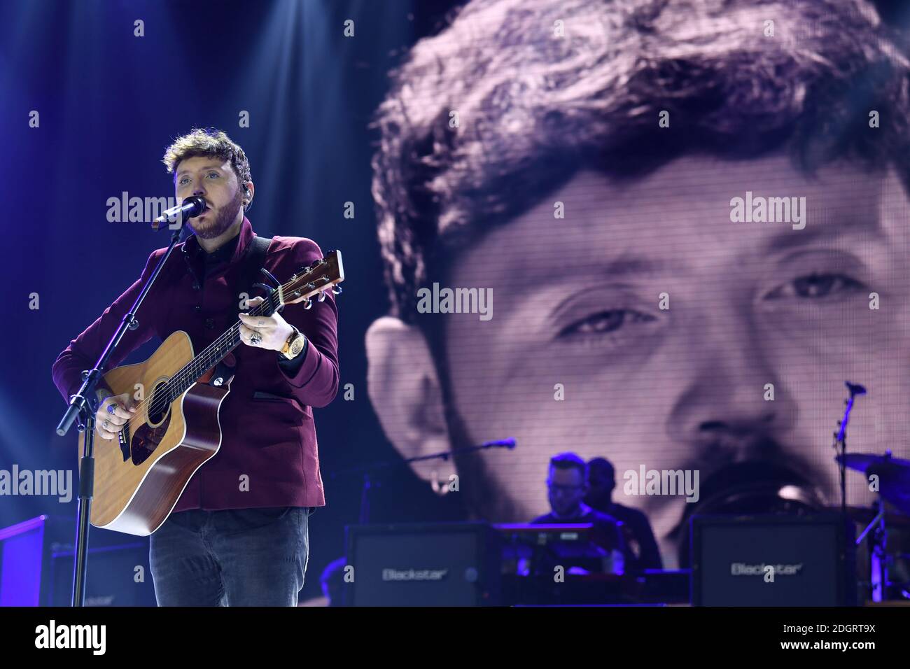 James Arthur on stage during day one of Capital's Jingle Bell Ball 2017 ...
