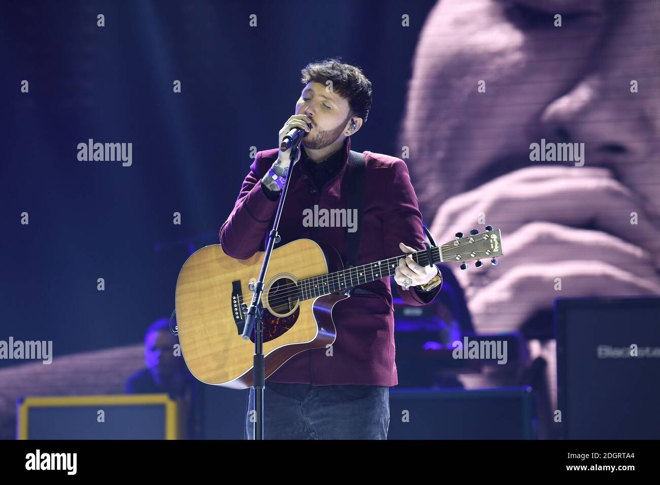James Arthur on stage during day one of Capital's Jingle Bell Ball 2017 ...