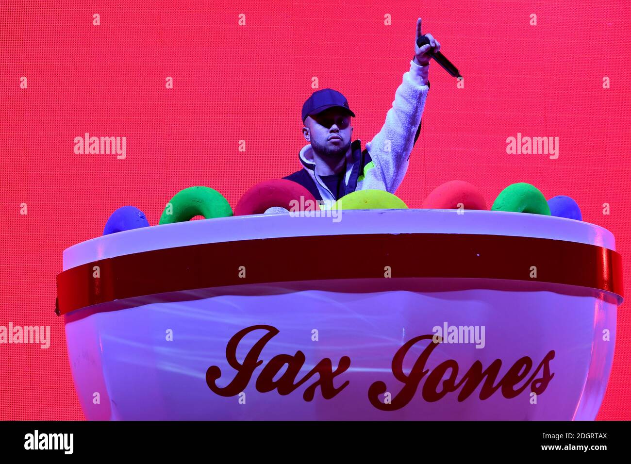 Jax Jones on stage during day one of Capital's Jingle Bell Ball 2017 ...