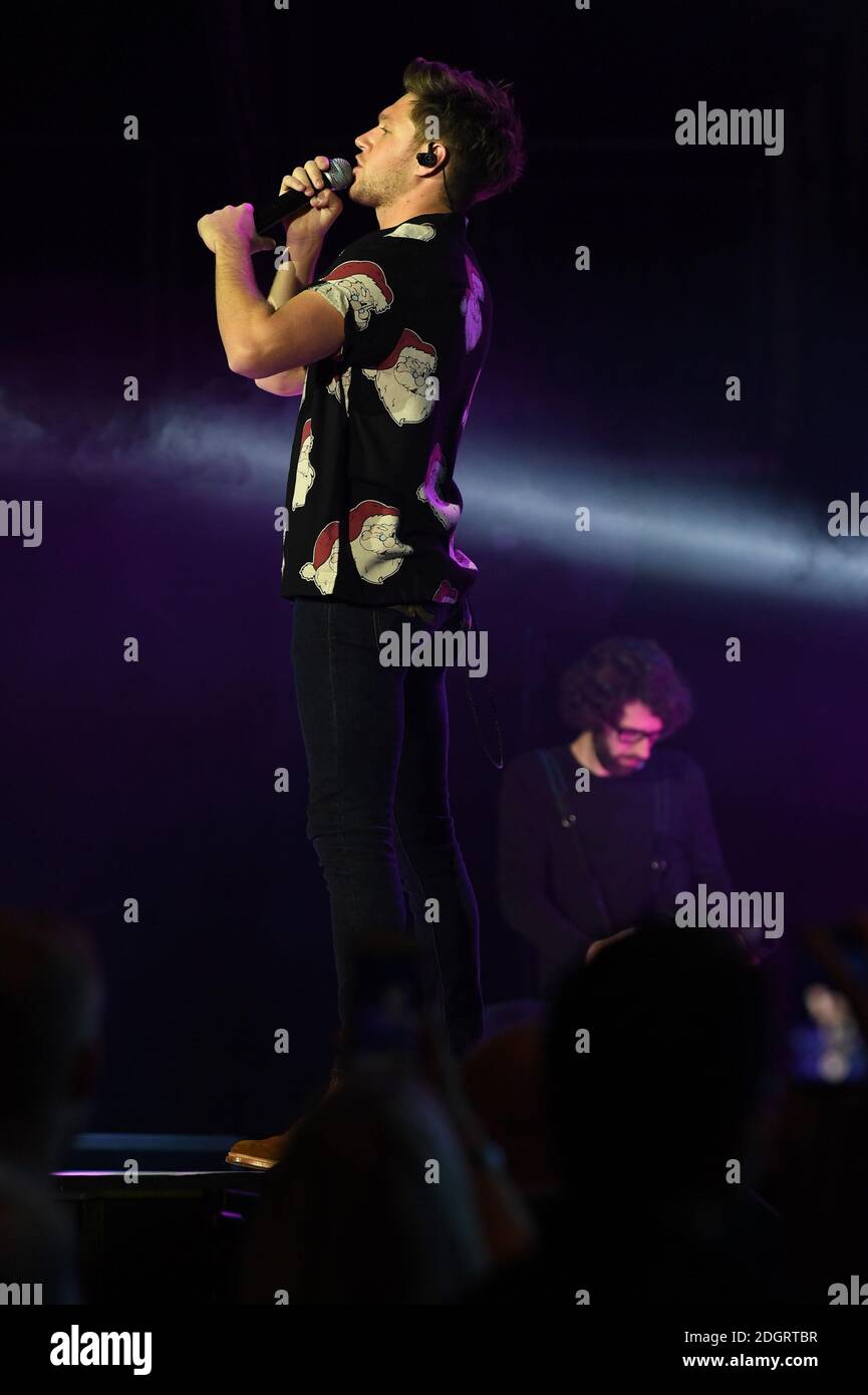 Niall Horan on stage during day one of Capital's Jingle Bell Ball 2017 ...