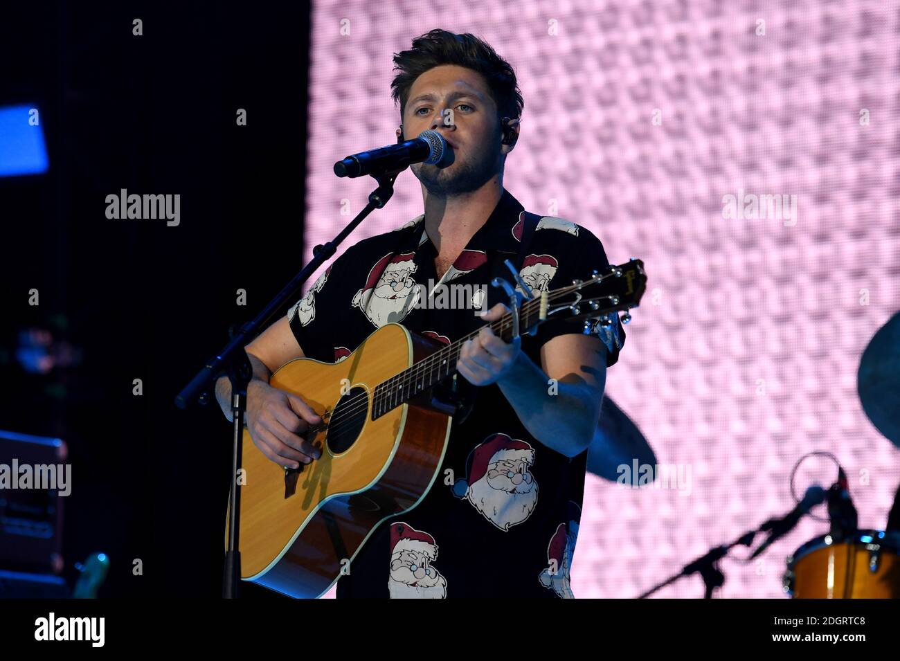 Niall Horan on stage during day one of Capital's Jingle Bell Ball 2017 ...