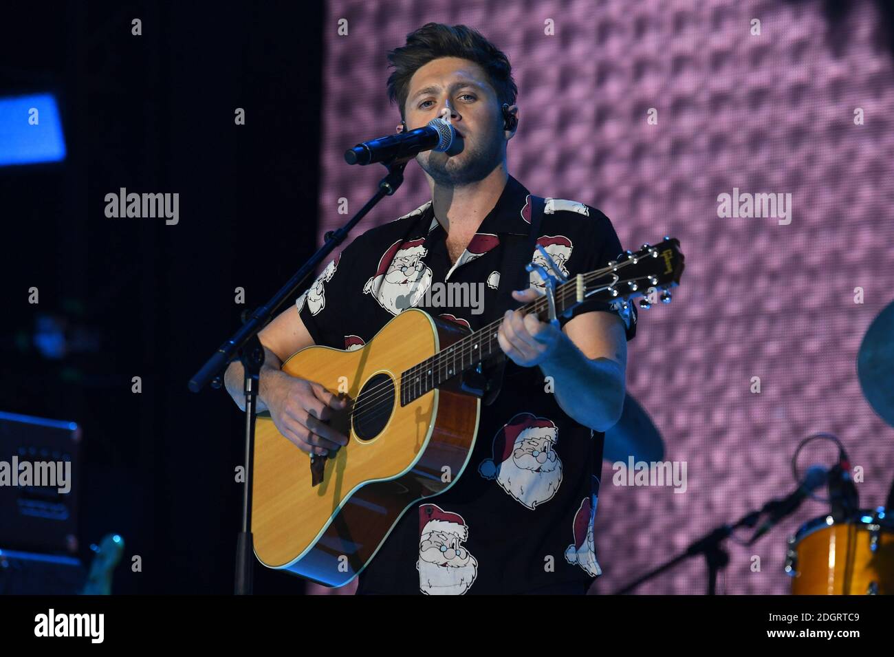 Niall Horan on stage during day one of Capital's Jingle Bell Ball 2017 ...